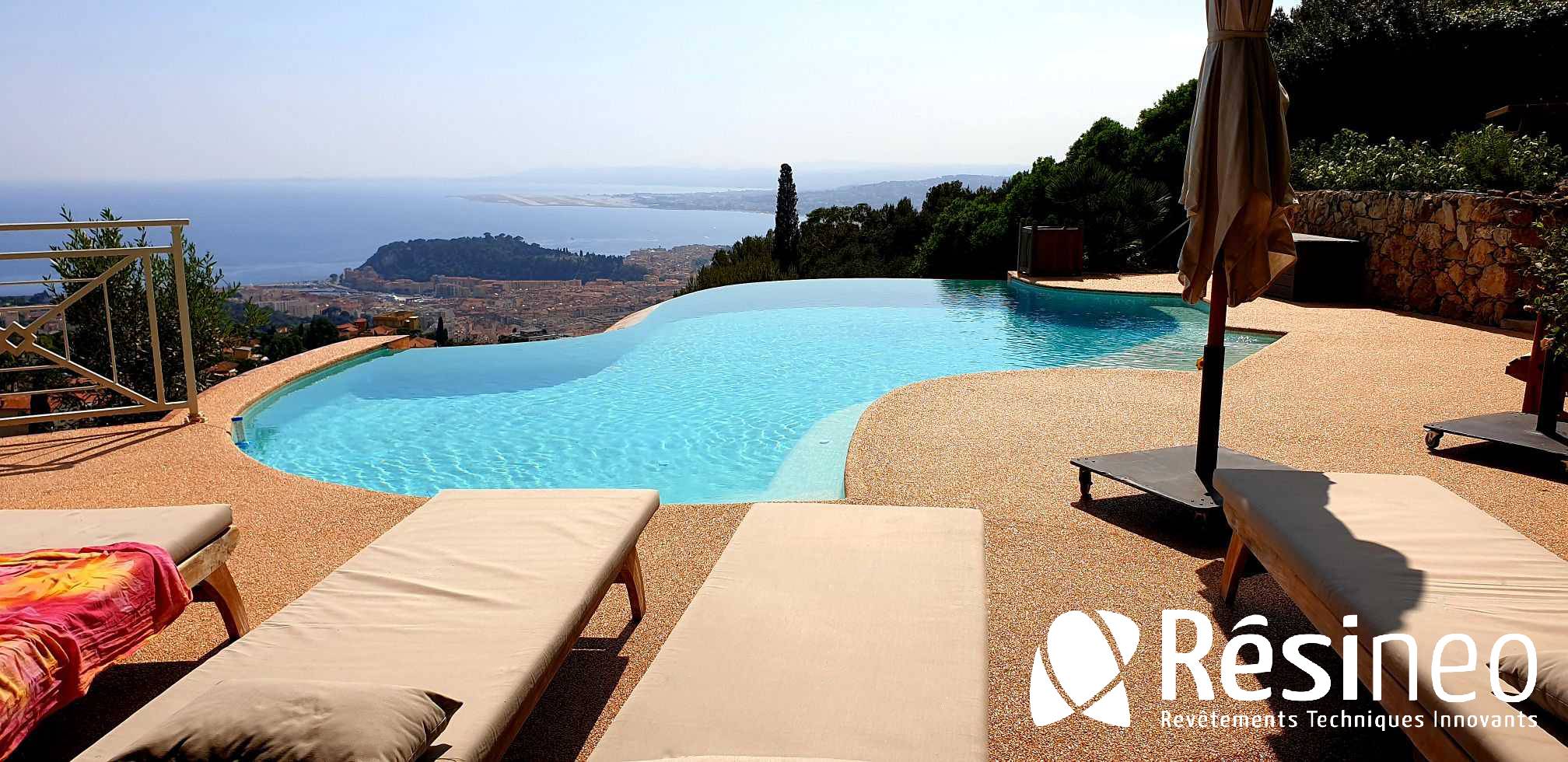 Pavimento continuo per esterni in resina RÉSINEO DRAIN - Résineo ...