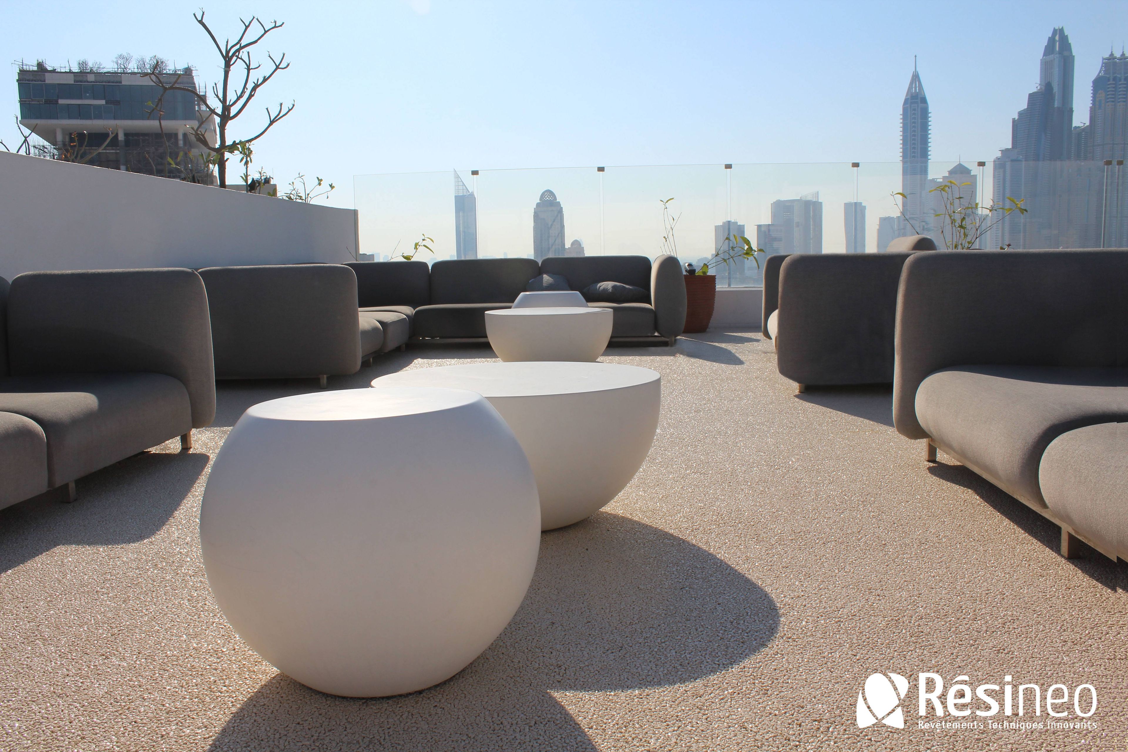 Pavimento continuo per esterni in resina RÉSINEO DRAIN - Résineo ...