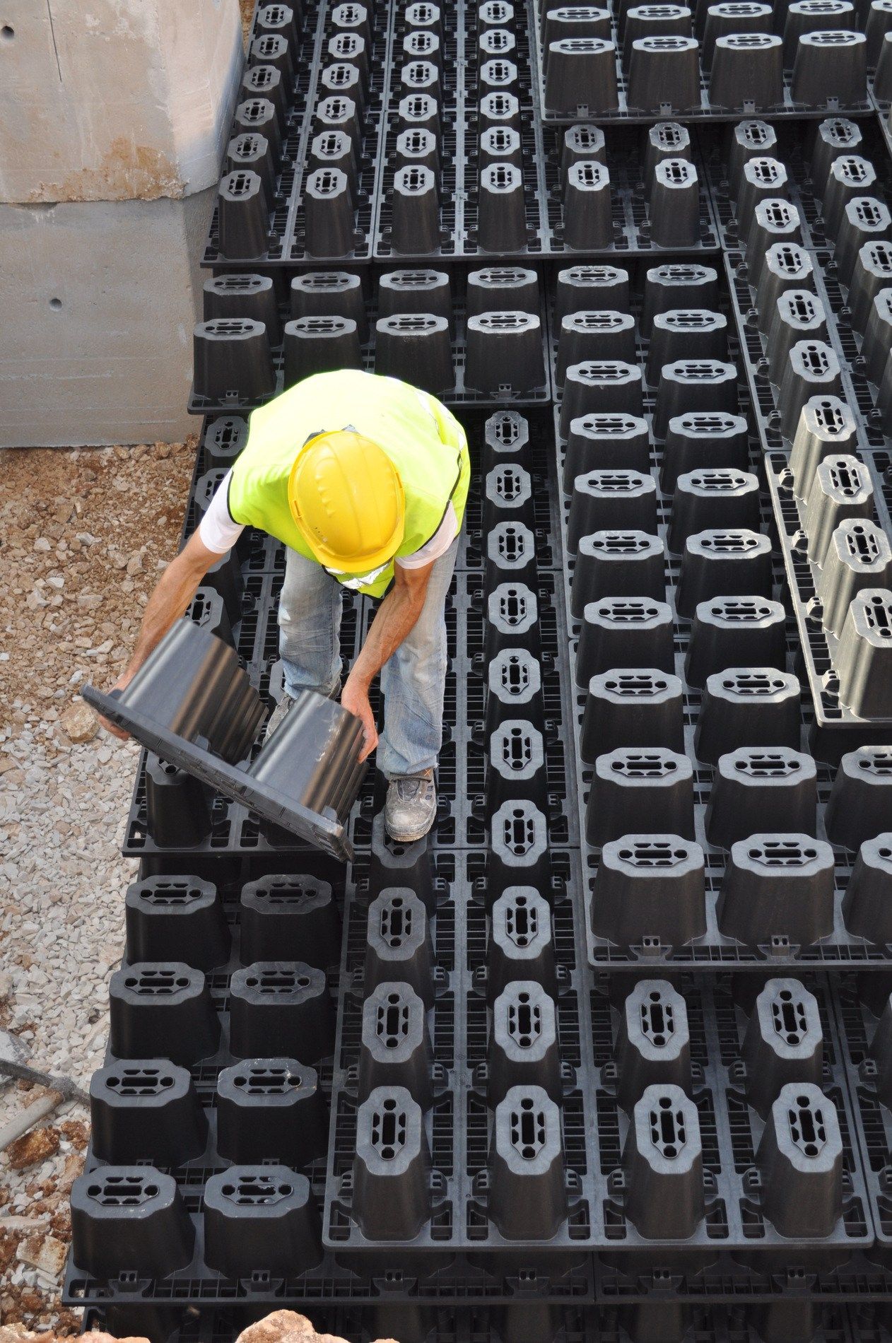 Drainage channel and part DRAINPANEL By Geoplast