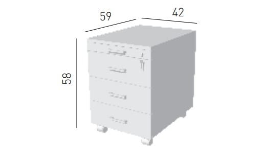 DRAWER Office drawer unit By GABER