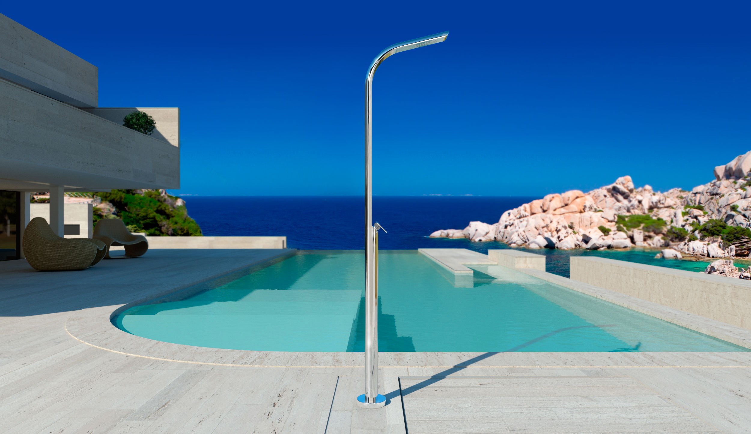 DREAM YACHT Stainless steel outdoor shower By Inoxstyle