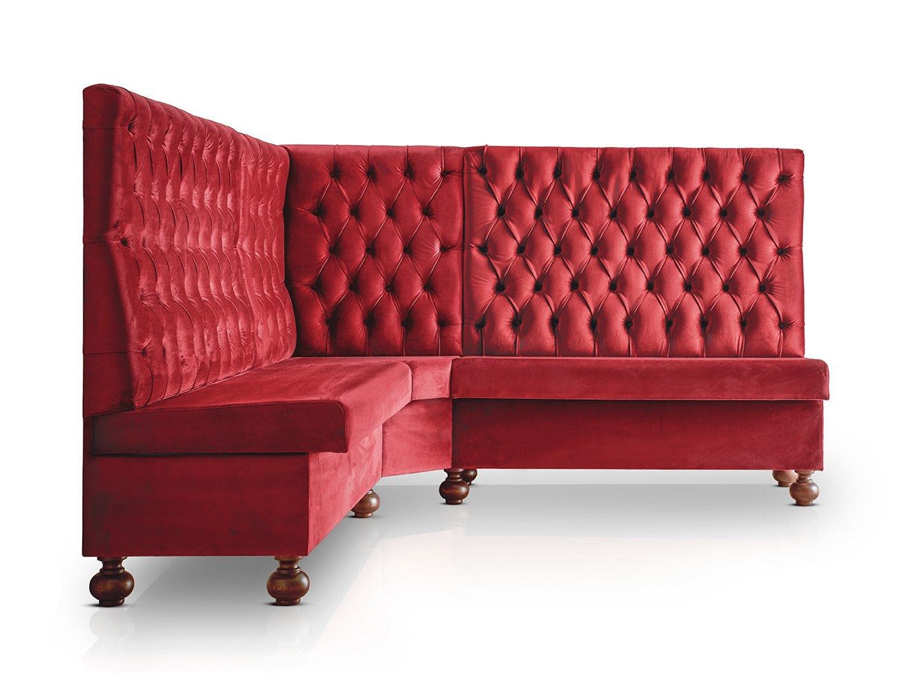 DRESSY Upholstered high-back fabric restaurant booth By Sedex