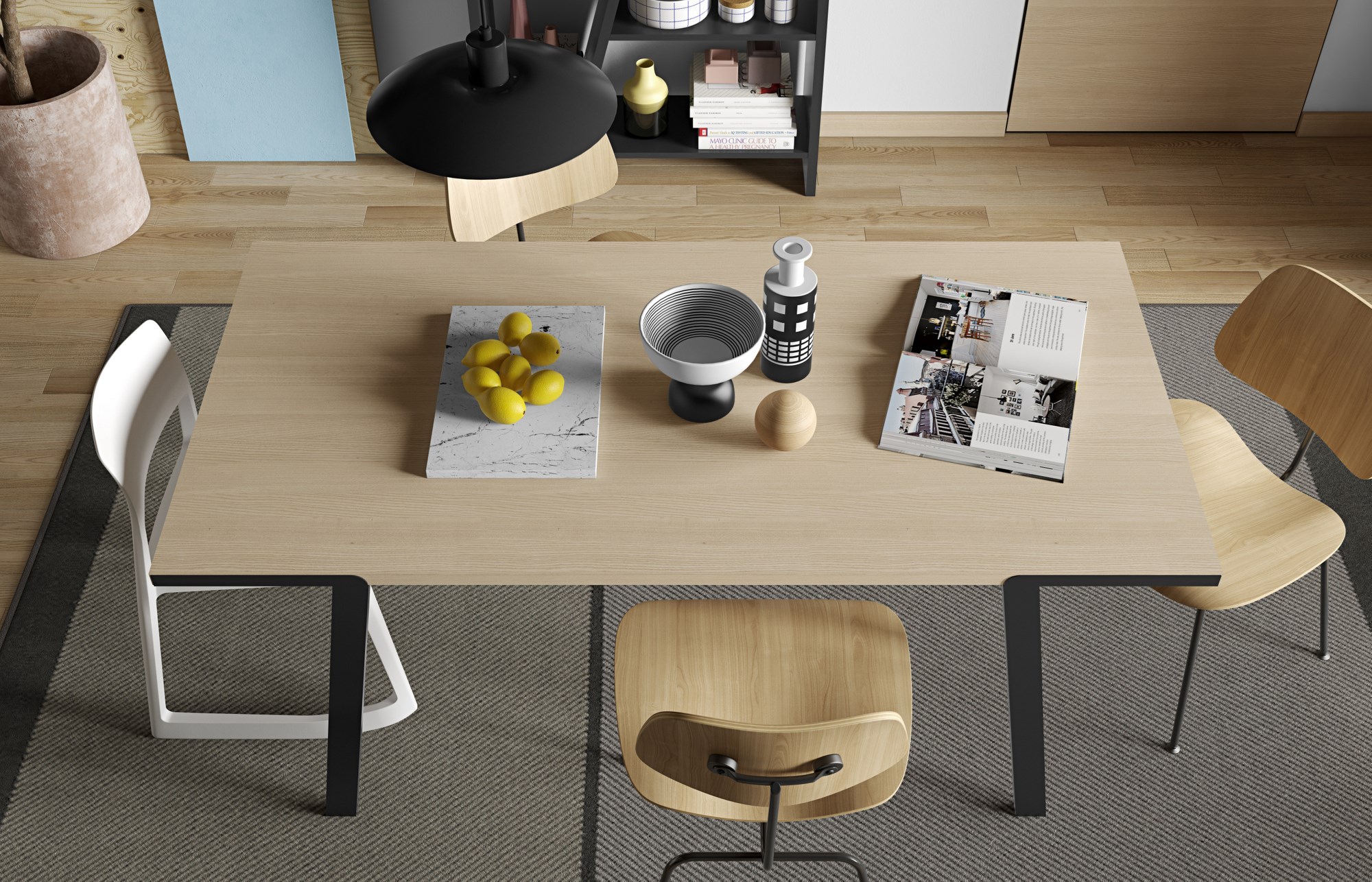 Rectangular dining table DRIFT By TemaHome
