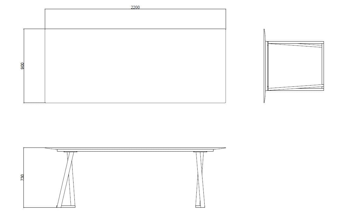 DRITTO Tavolo rettangolare in marmo di Carrara By Salvatori | design ...