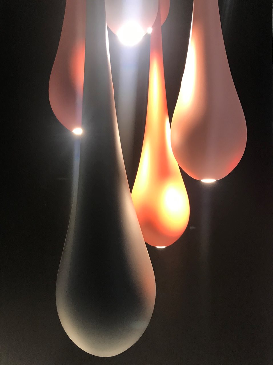 Handmade resin pendant lamp DROP CLUSTER 3 By Bloomboom design François ...