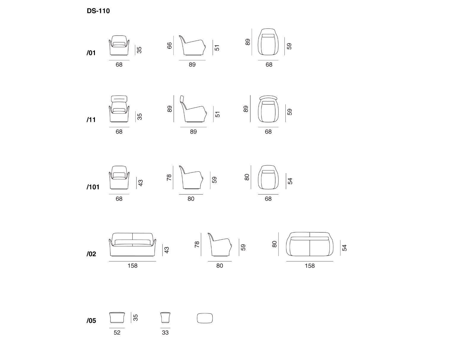 DS-110 | Armchair By de Sede design Alfredo Häberli