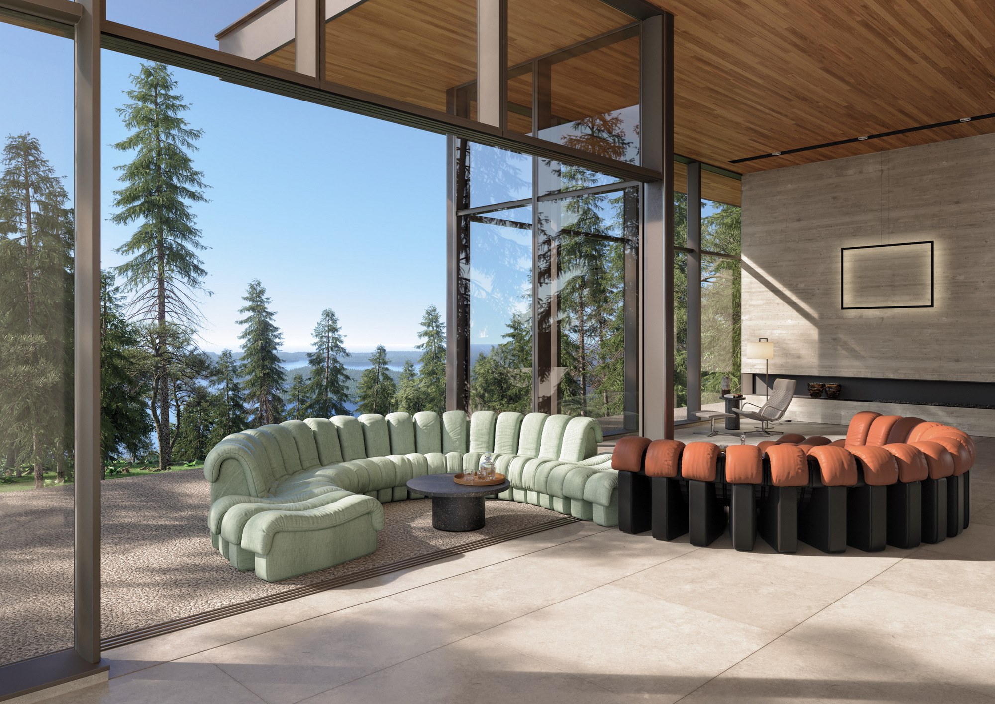 DS-600 SNAKE Modular curved sofa By de Sede | design Heinz Ulrich, Ueli ...