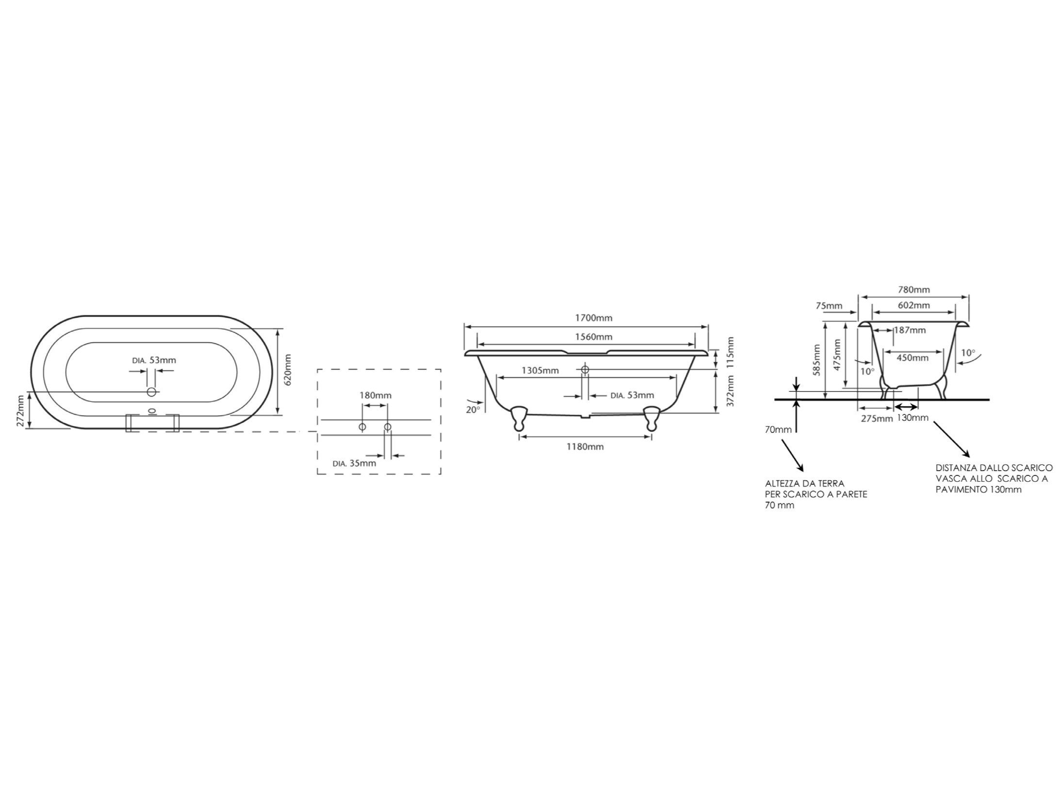 DUAL Bathtub By Gaia Mobili