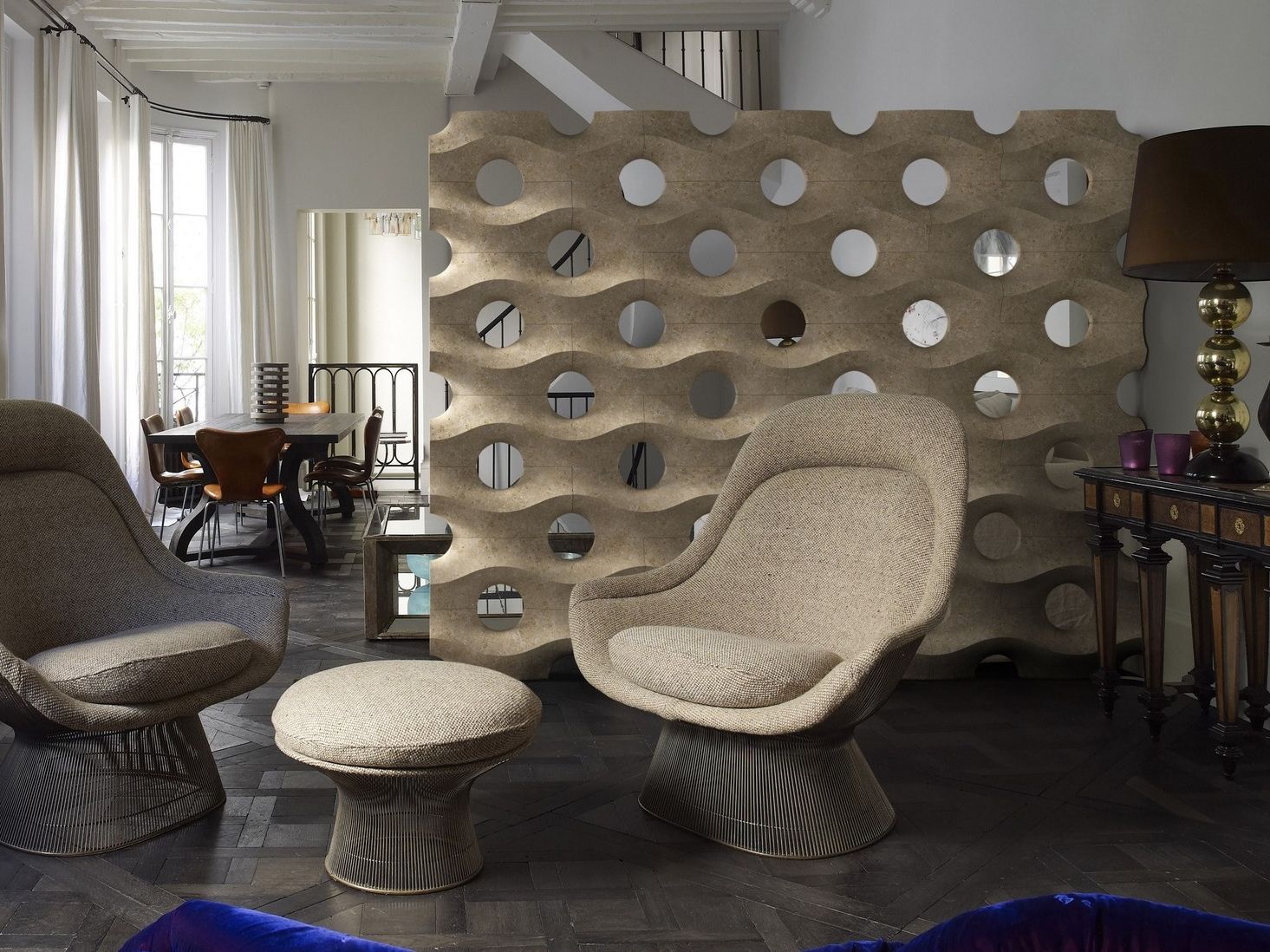 Marble room divider DUCALE By LITHOS DESIGN design Raffaello Galiotto