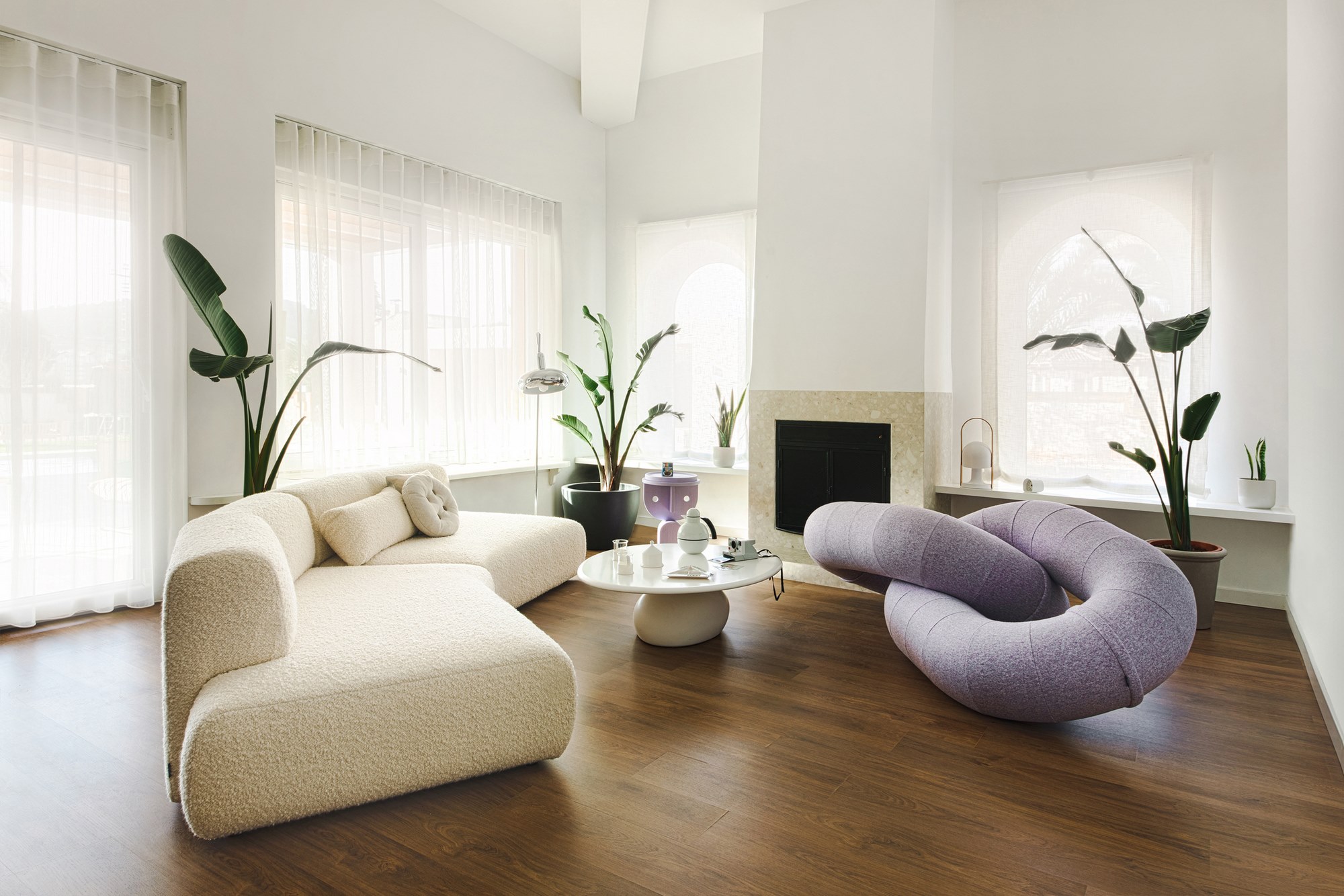 DUO MAXI | Canapé rond Canapé modulable rond en coton By Sancal ...