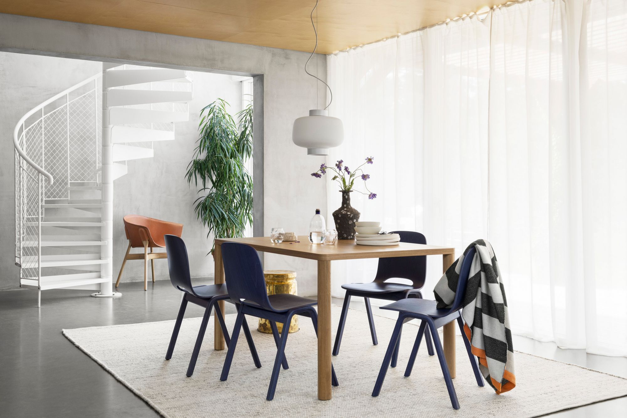 Blown glass pendant lamp DUSK By Hem design Sylvain Willenz