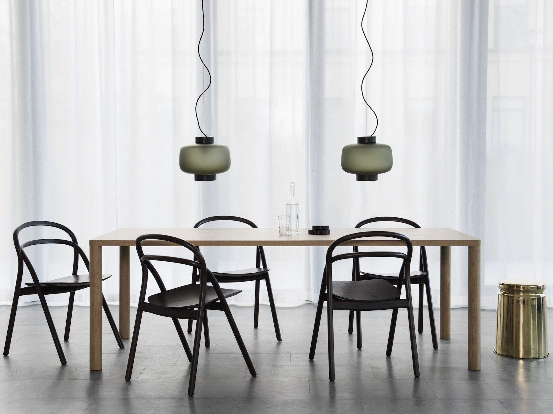 Blown glass pendant lamp DUSK By Hem design Sylvain Willenz