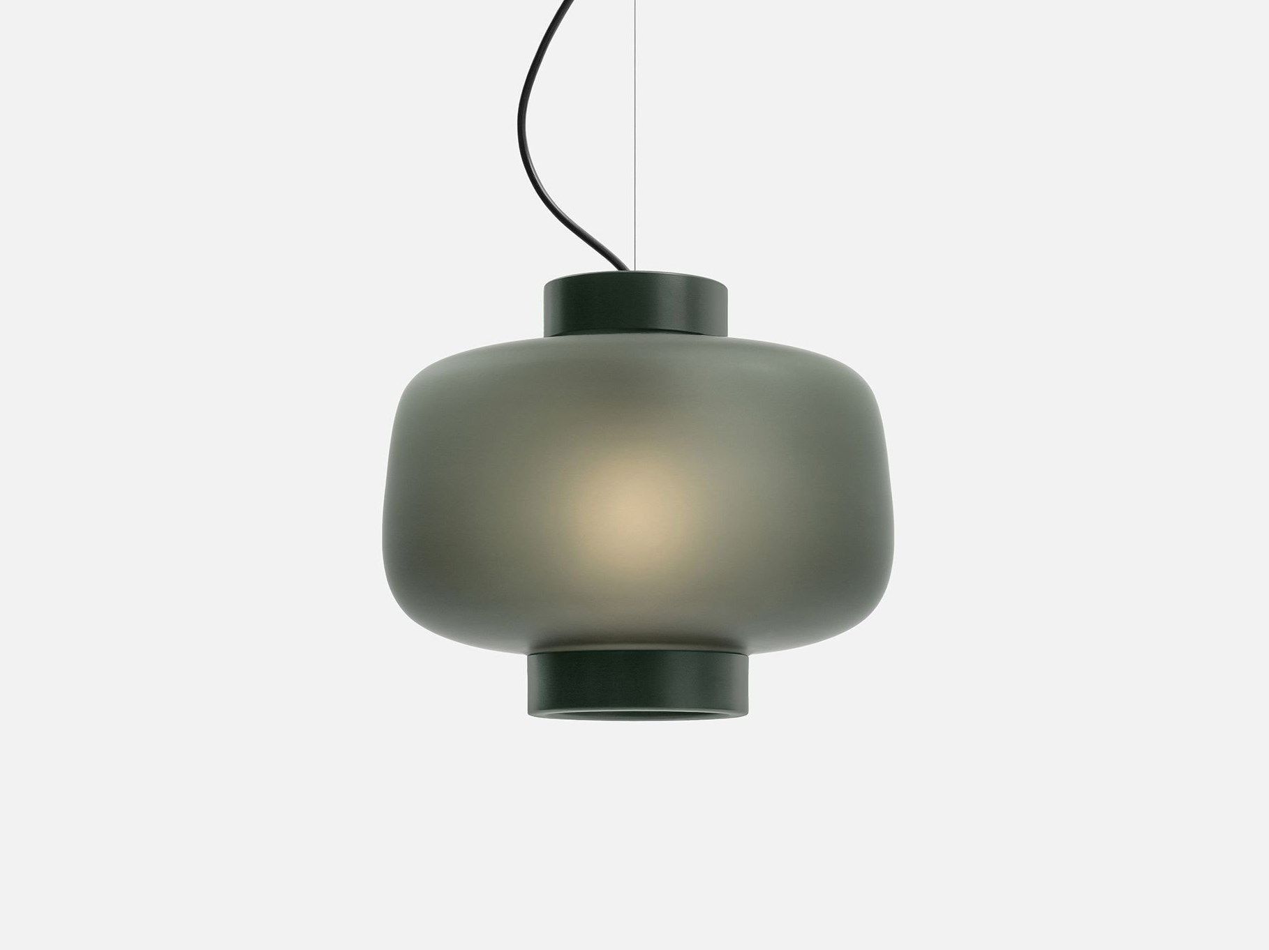 Blown glass pendant lamp DUSK By Hem design Sylvain Willenz