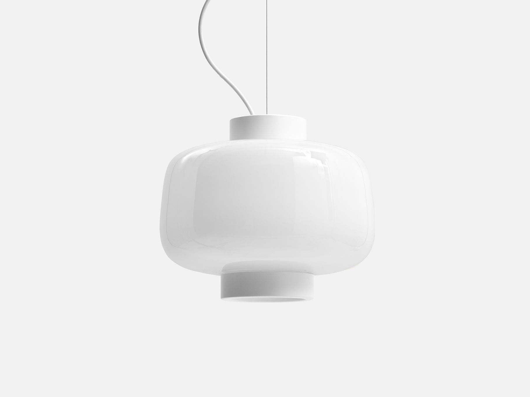 Blown glass pendant lamp DUSK By Hem design Sylvain Willenz