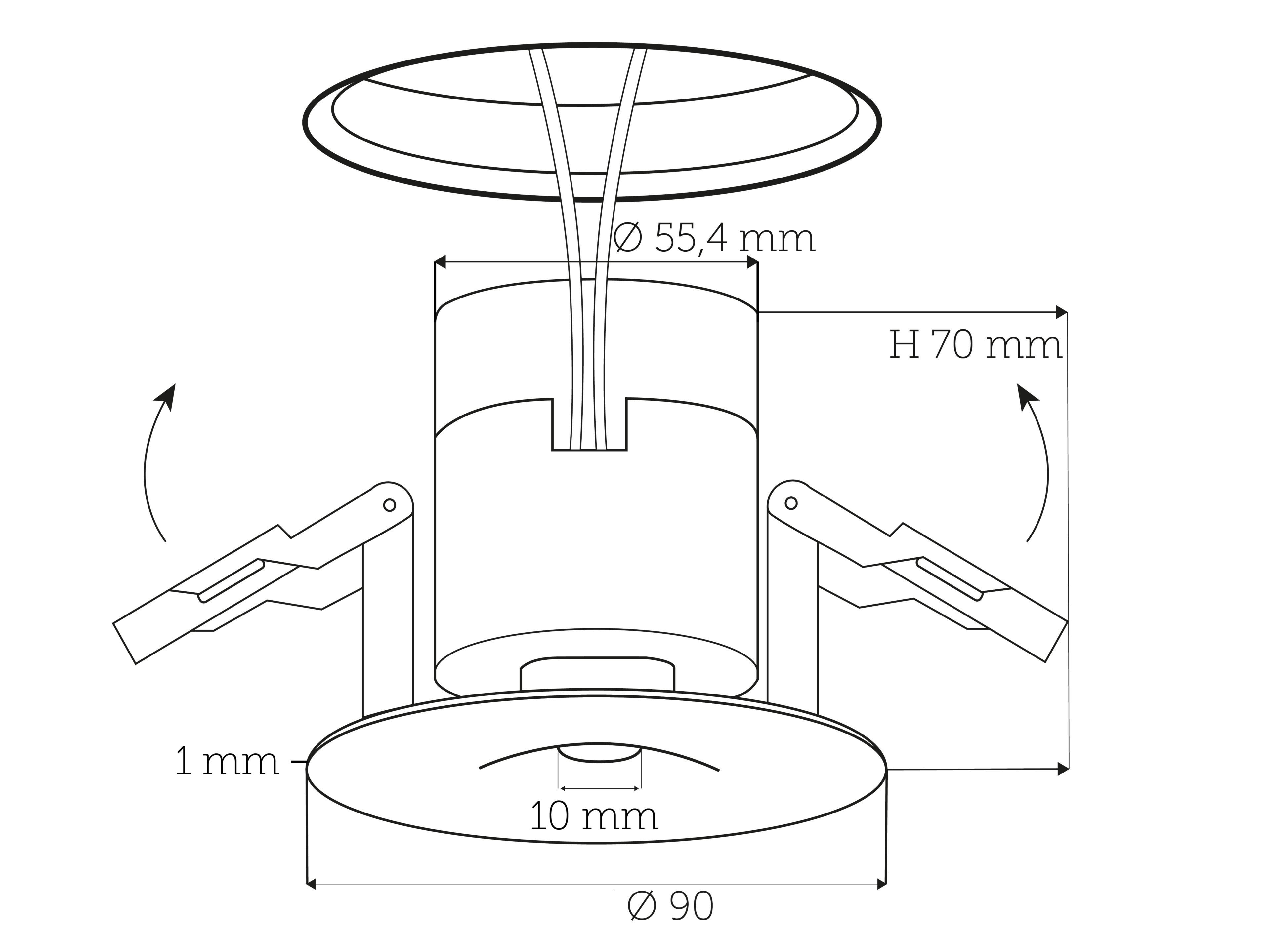 GLARELESS PIN SPOT Spotlight By DYDELL