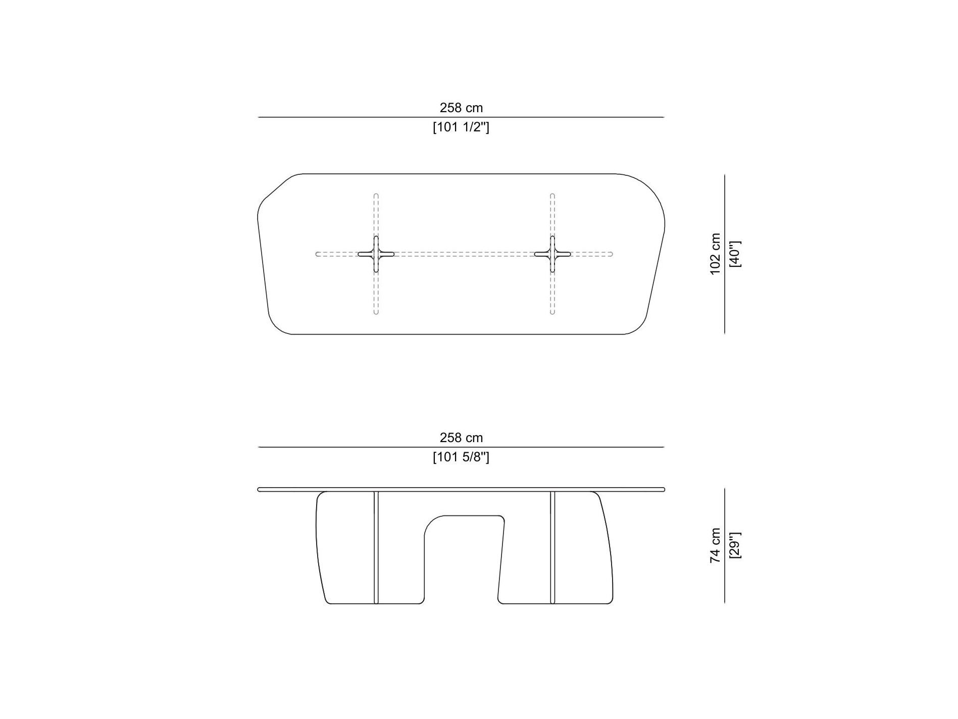 LAMÉ Rectangular natural stone table By Davani | design INC ...