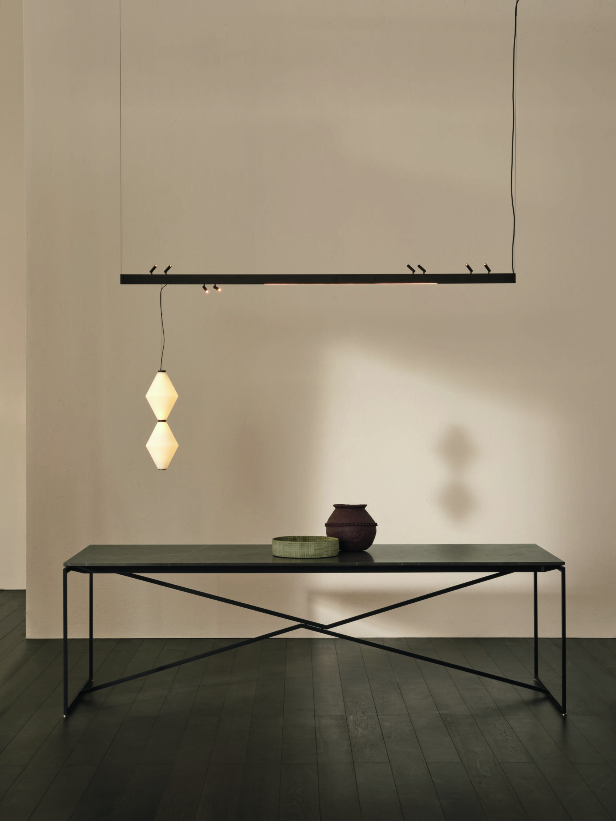 LINEAR LIGHT SYSTEM Pendant lamp By De Padova