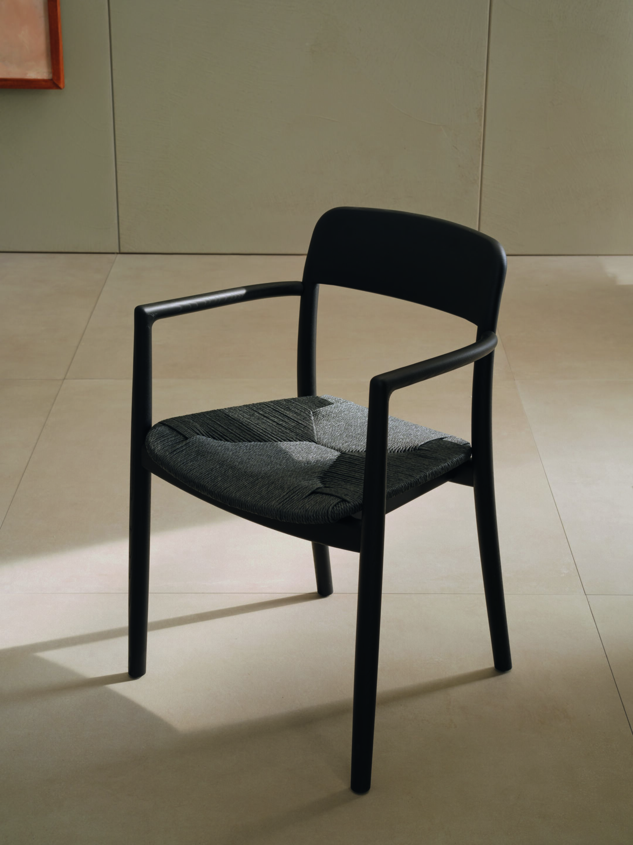 VILLETTA Ash chair open back with woven rope By De Padova | design ...