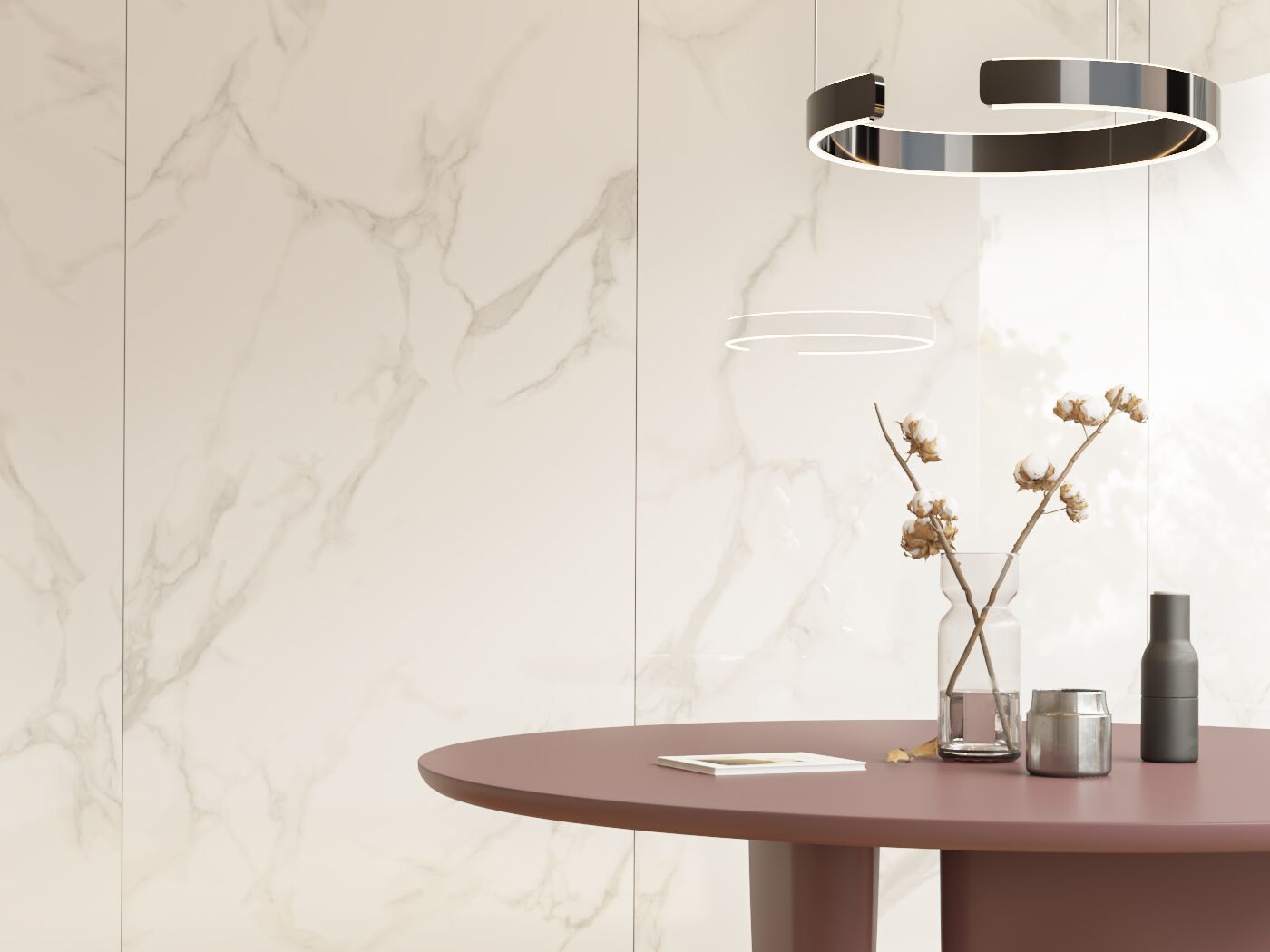 CLAP!WALL – PANELS Large marble-effect wall panels for interior ...