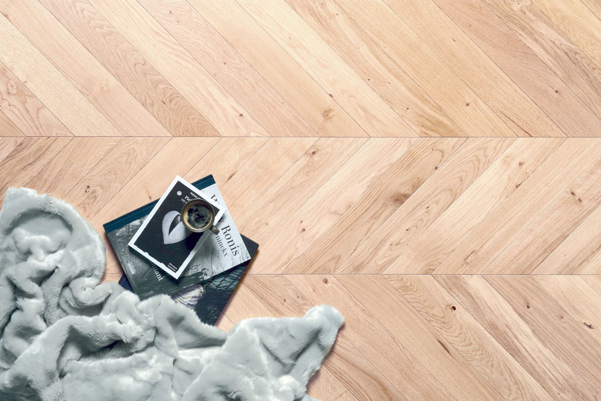 POINT DE HONGRIE PREMIER INVISIBLE Solid wood parquet By Décoplus Parquets