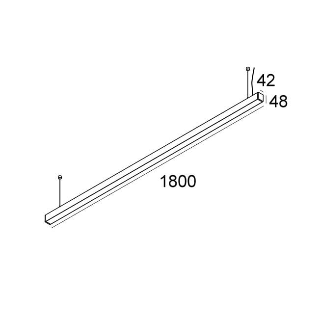 INFORM 40 SQ 180 DOWN DIM5 LED metal ceiling lamp By Deltalight