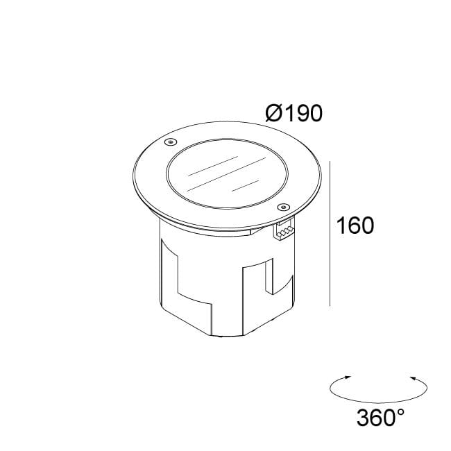 LOGIC 190 R LINEAR Lampe de balisage By Delta Light