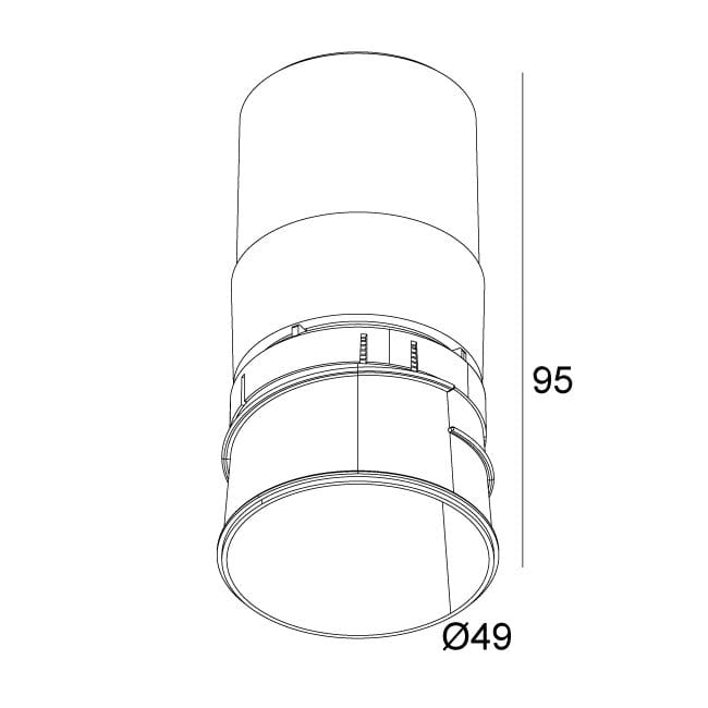 MINI DEEP RINGO II TRIMLESS Spotlight By Deltalight