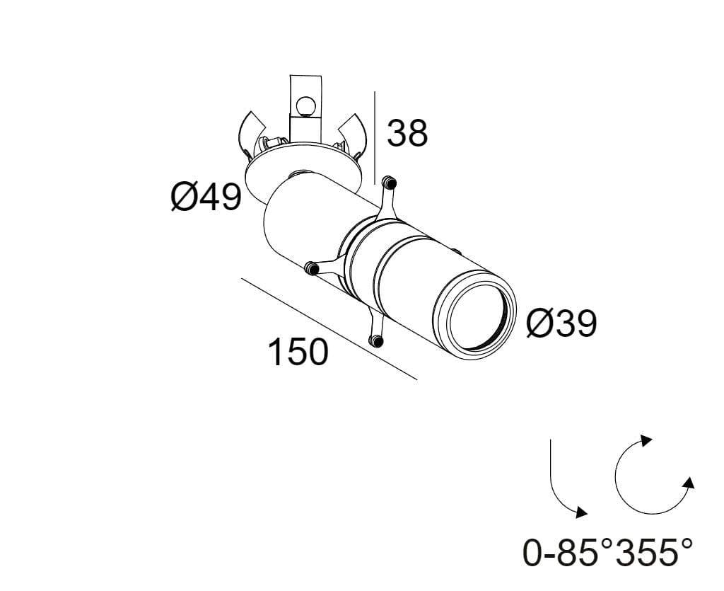 SPY 39 CLIP FRAMER Spotlight By Deltalight
