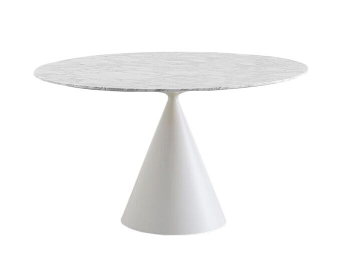 CLAY Round table with marble top By Desalto | design Marc Krusin