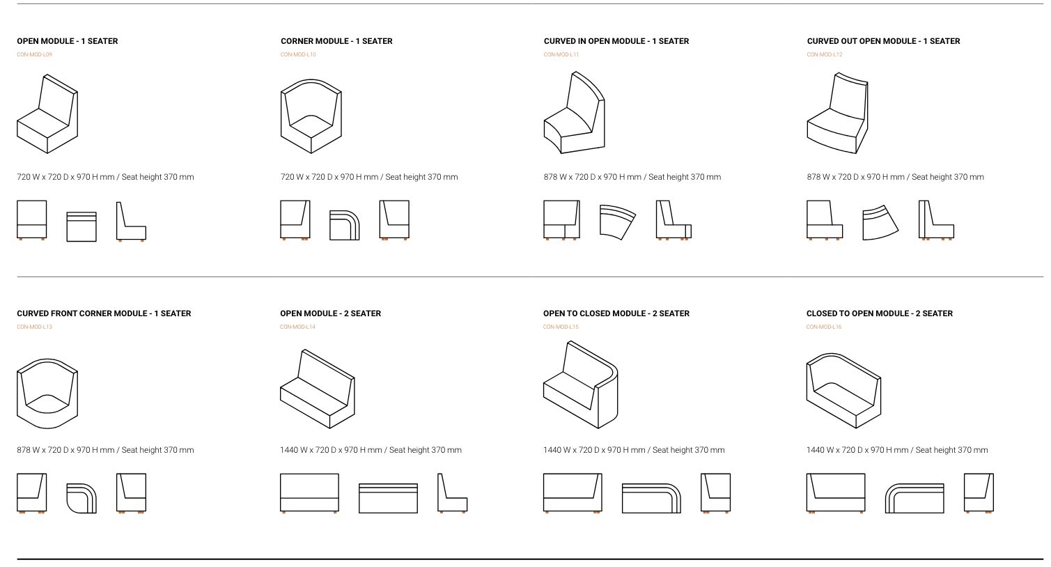 CONFETTI MODULAR LOUNGE 4 Sofa By DesignByThem