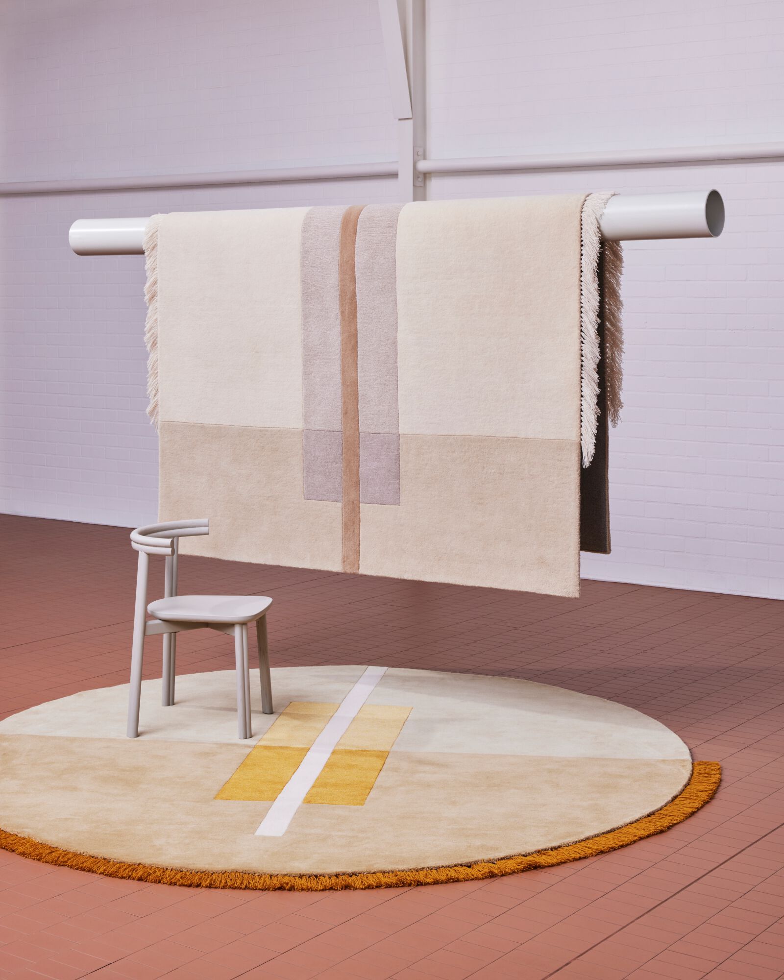 OVERLAY RECTANGLE NEUTRAL Rug By DesignByThem