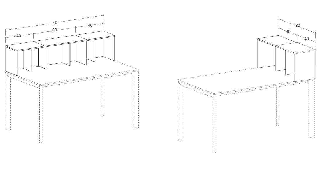 Desktop hutches By Cinquanta3