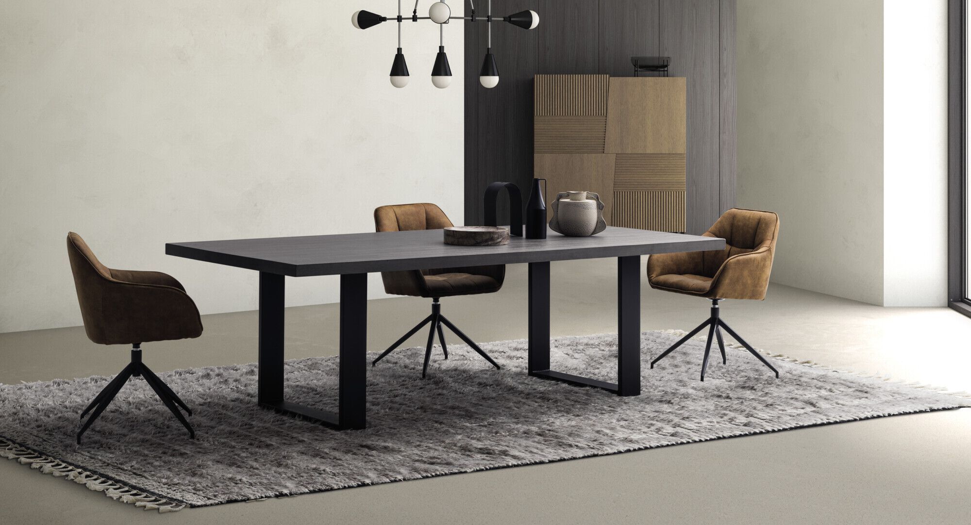 ALABAMA Rectangular oak Table top By Devina Nais