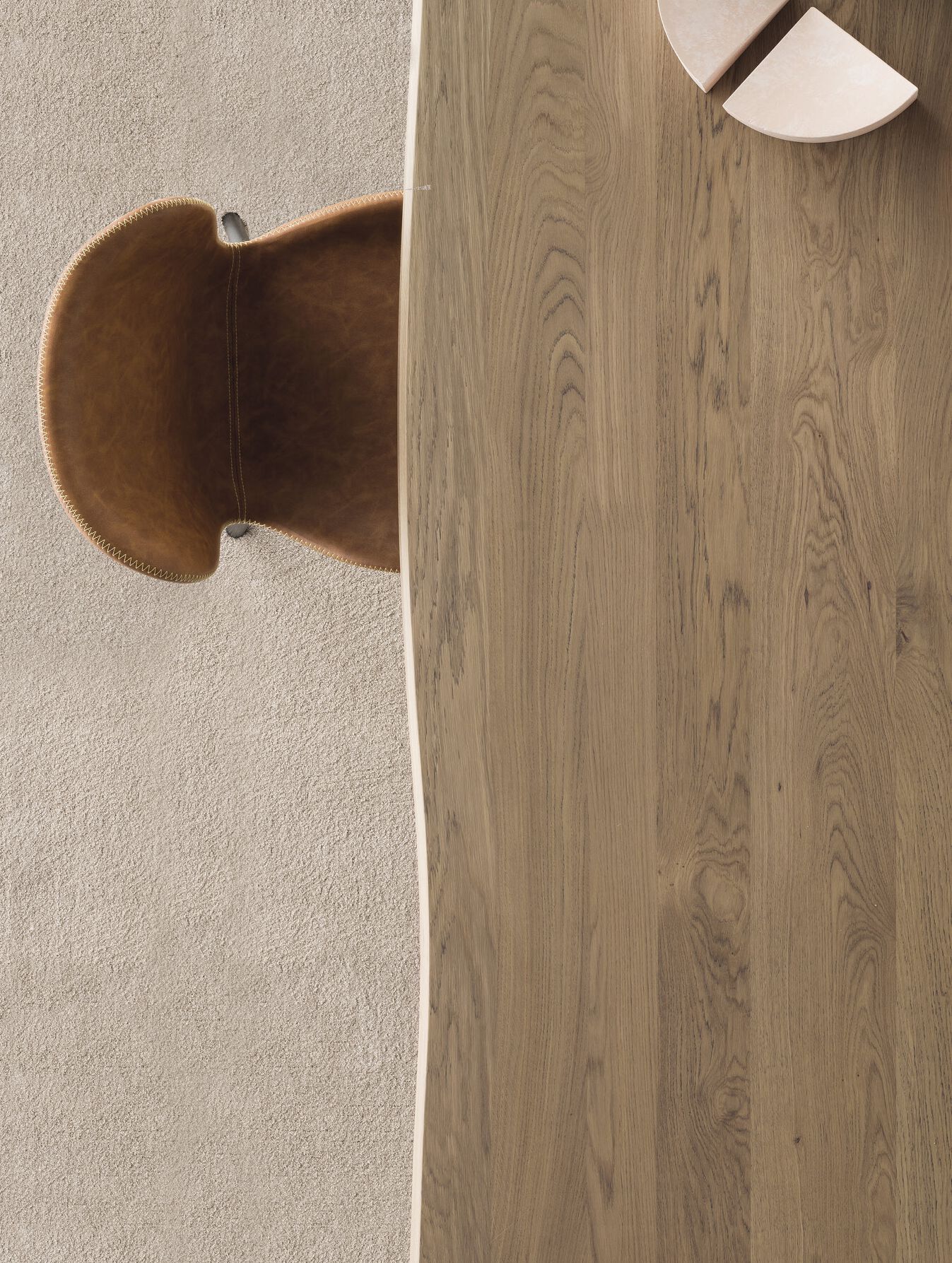 BALTIMORA Rectangular oak Table top By Devina Nais