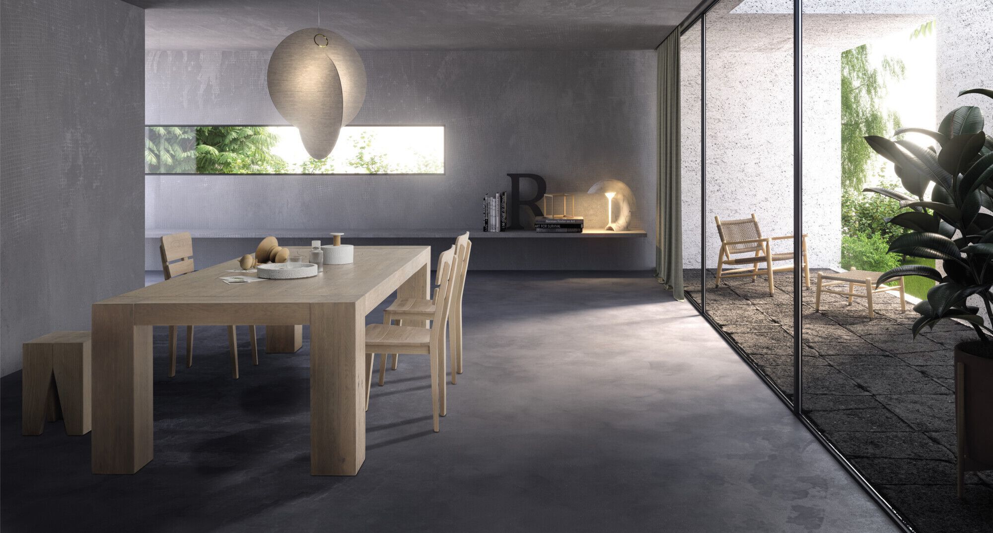 BROOKLYN Rectangular oak table By Devina Nais