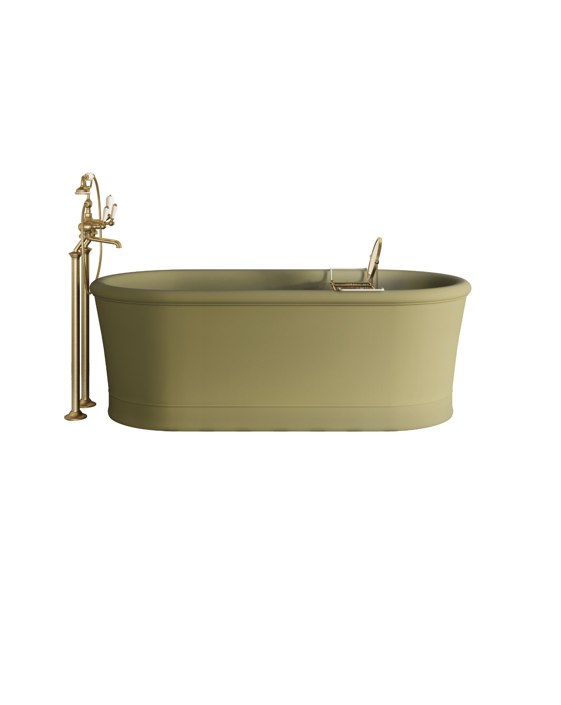 CELINE PETITE WHITE Freestanding oval White Tec Plus bathtub By Devon&Devon
