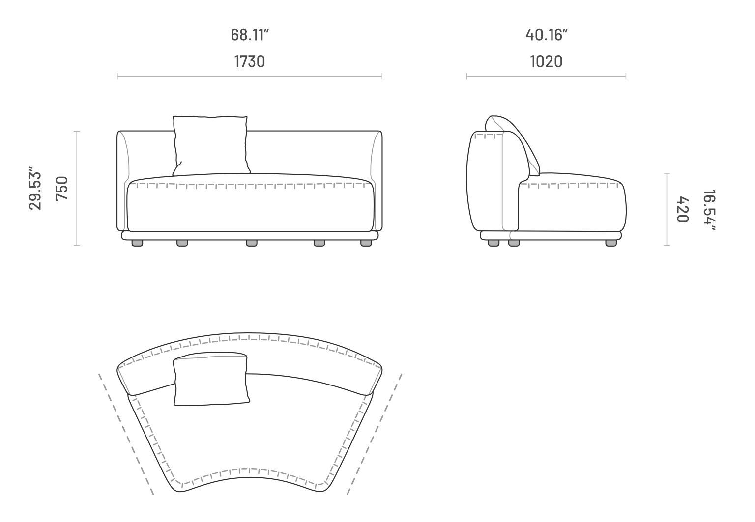 OLIVIA Sofa By Domkapa