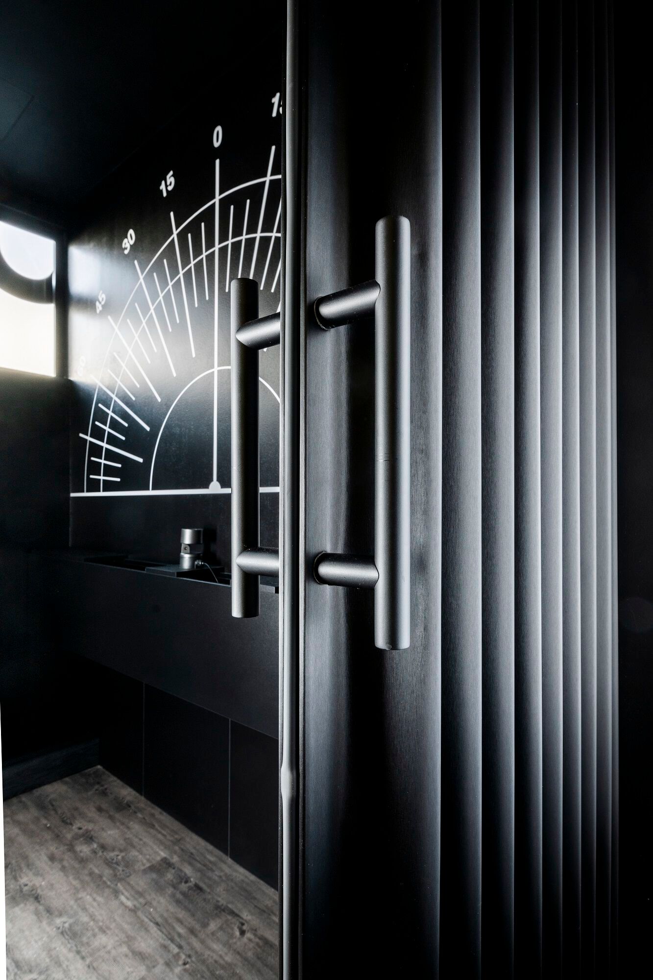 Folding door with leatherette cladding Textile door By Dooor