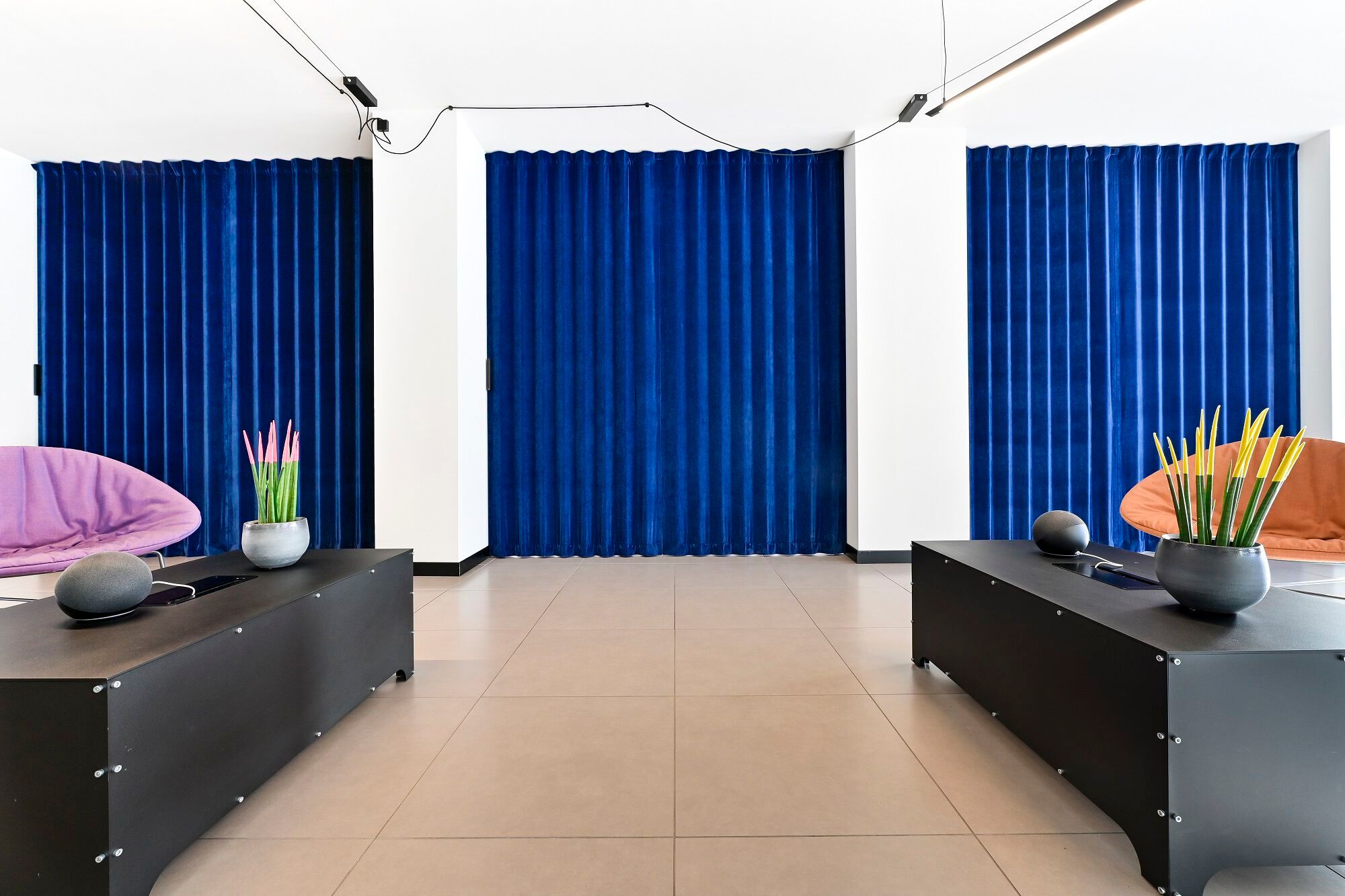 Folding door with velvet cladding Textile door By Dooor