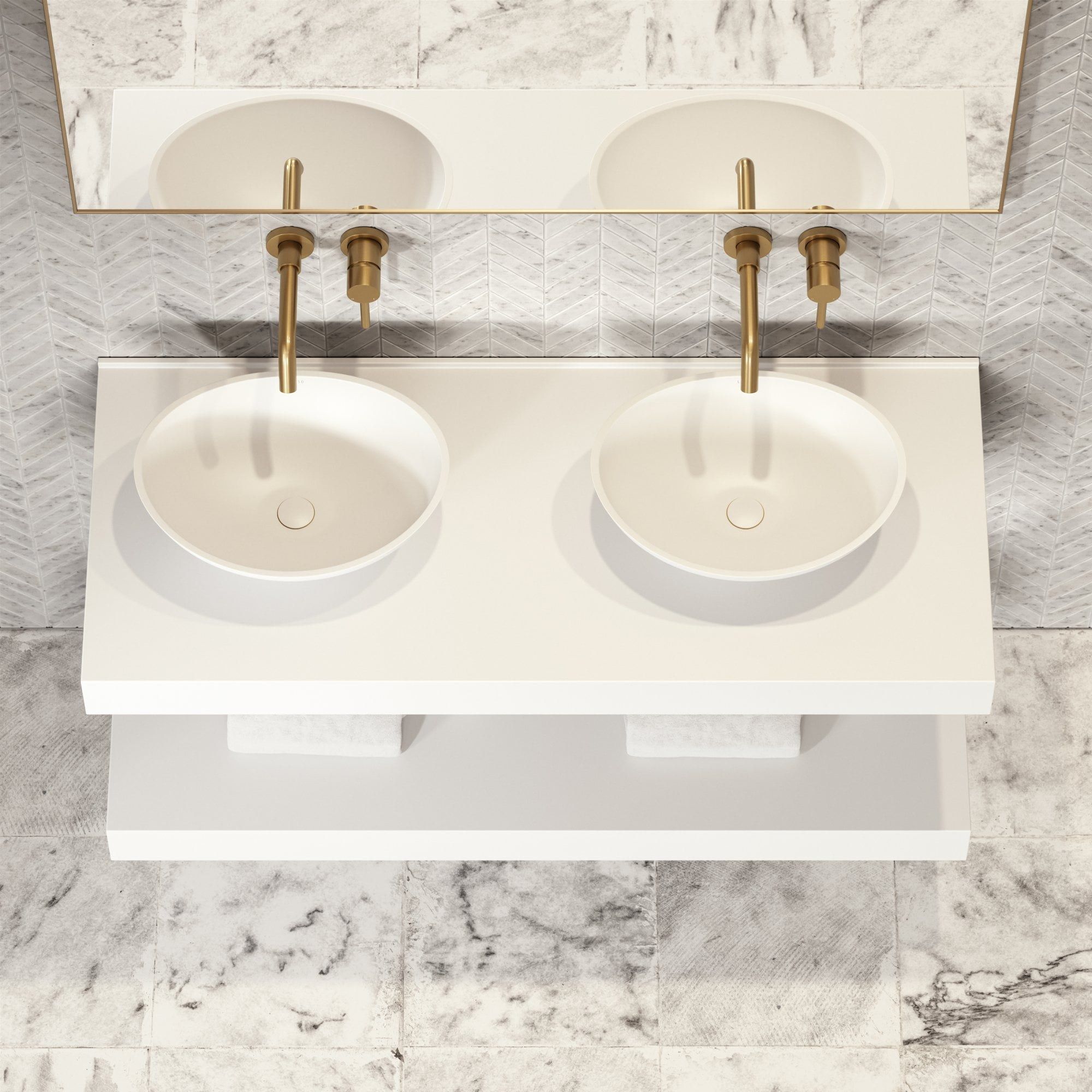 Double washbasin countertop By LUSSO