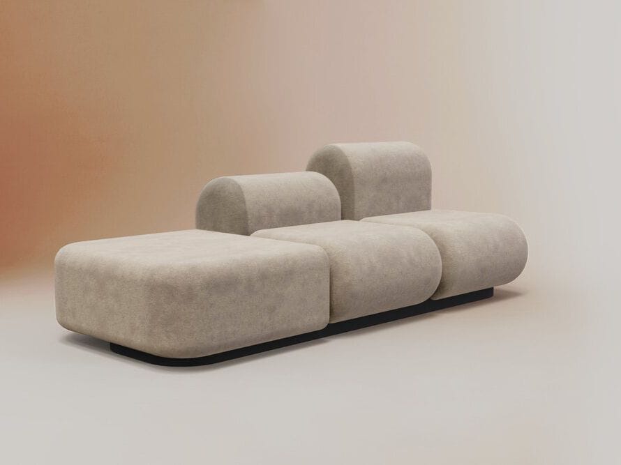 BOB Modular velvet sofa By Dovain Studio