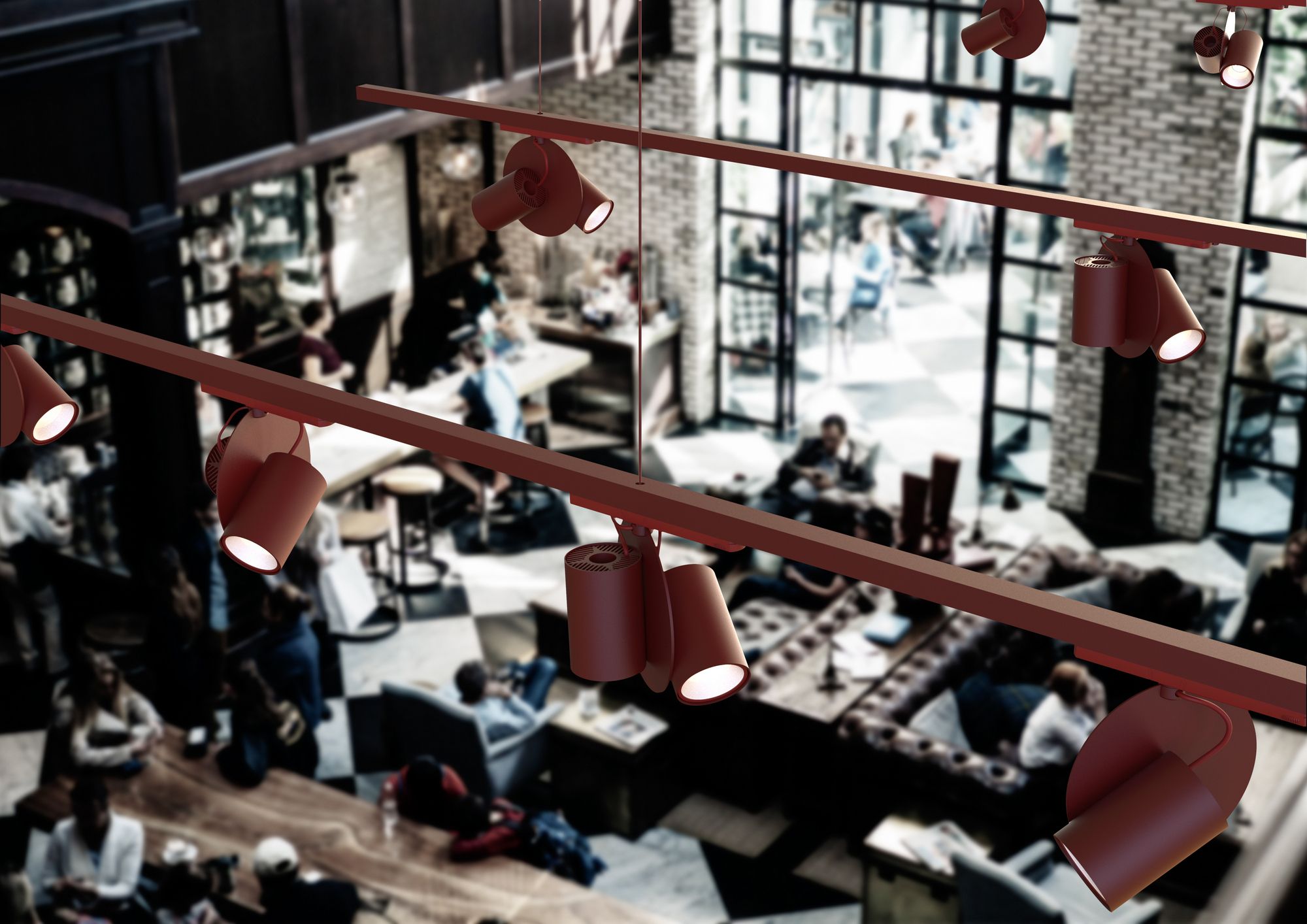 Aluminium Track-Light E/CLISSI By Makris design Alessandro Canepa