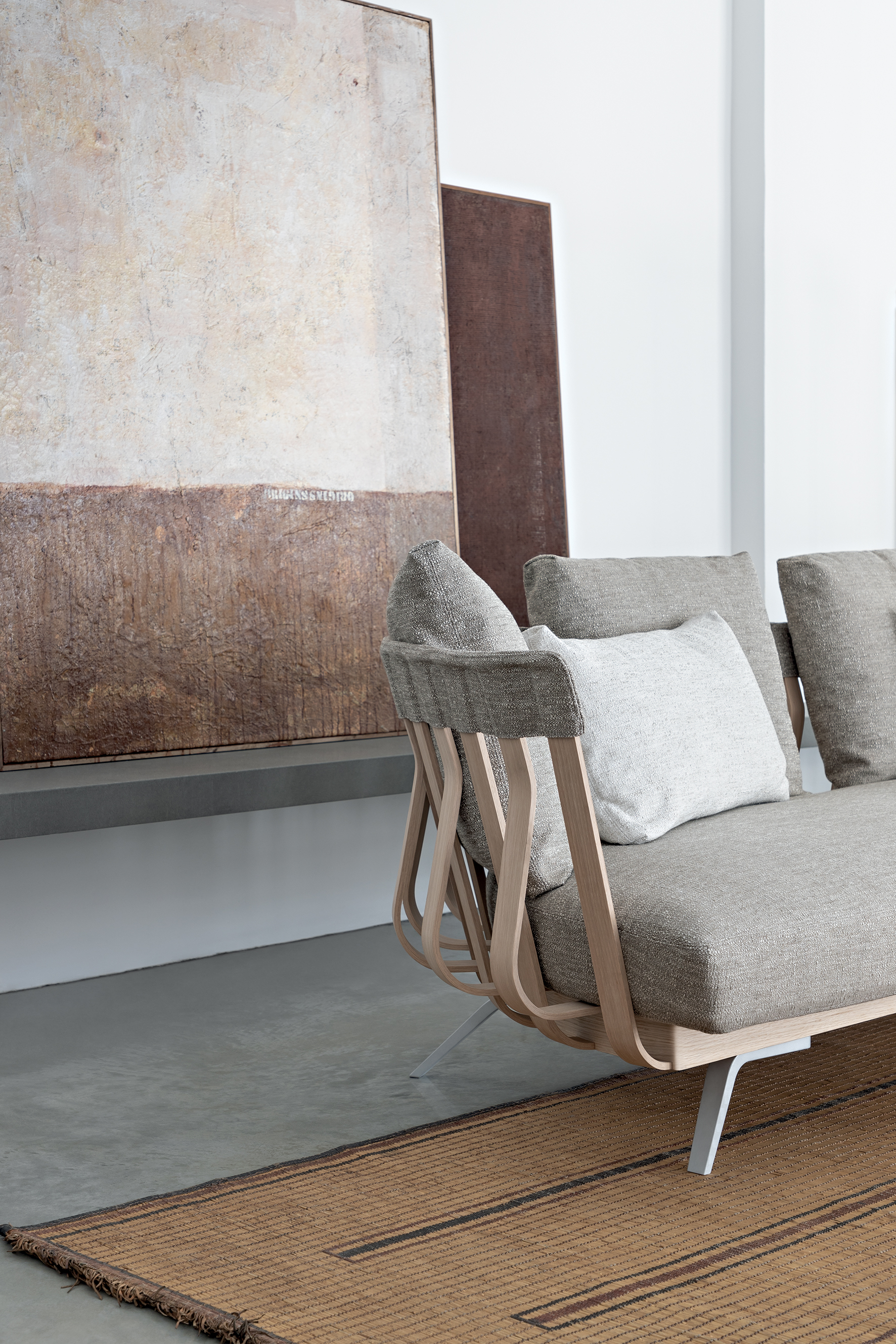 E LA NAVE VA ARMCHAIR - 02A Fabric small sofa By Alias | design Atelier Oï