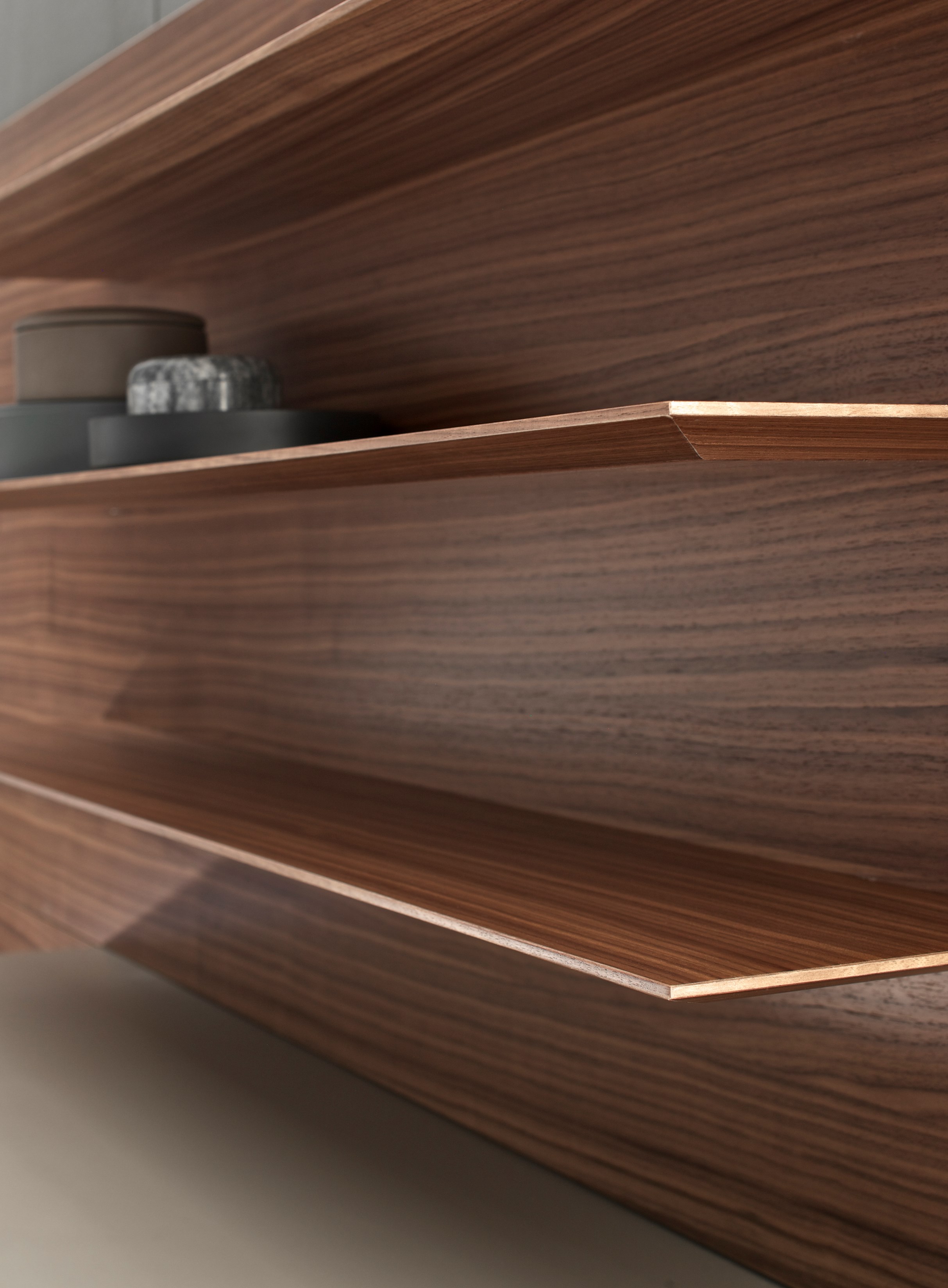 E-WALL | Storage wall Wall-mounted storage wall By ESTEL GROUP