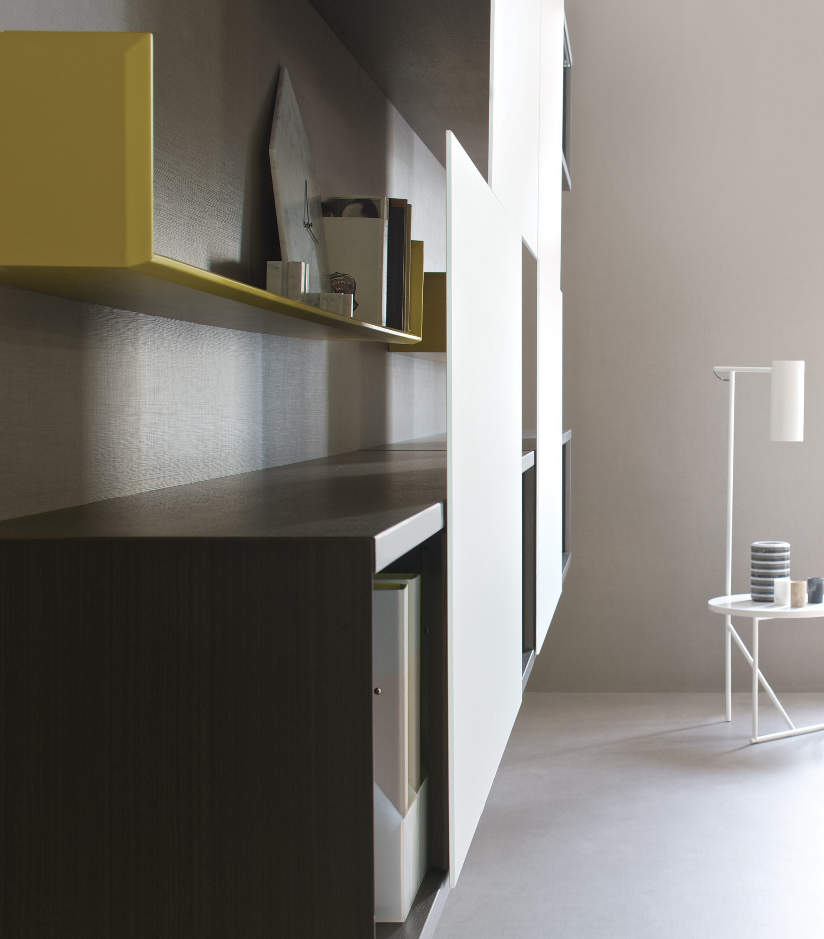 E-WALL | Storage wall Wall-mounted storage wall By ESTEL GROUP