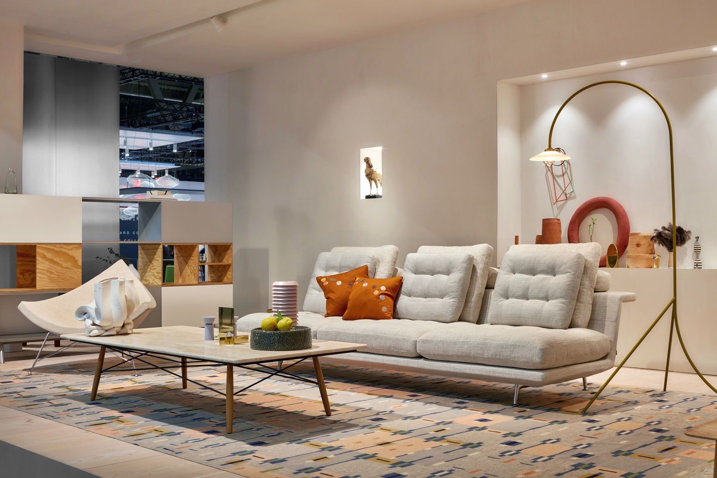 EAMES COFFEE TABLES Rectangular Carrara marble coffee table By Vitra ...