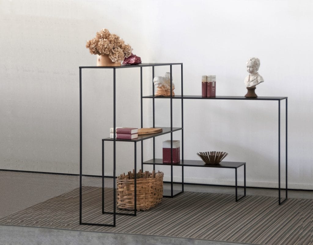 Freestanding painted metal bookcase EASY BRIDGE Easy Collection By Zeus ...