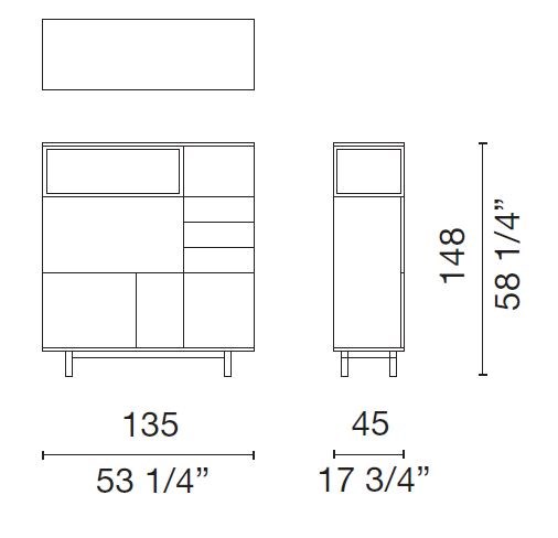 EASY Highboard By Cappellini | design Studio Cappellini