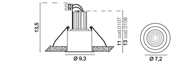 EASY TONDO COB LED Spotlight By EGOLUCE