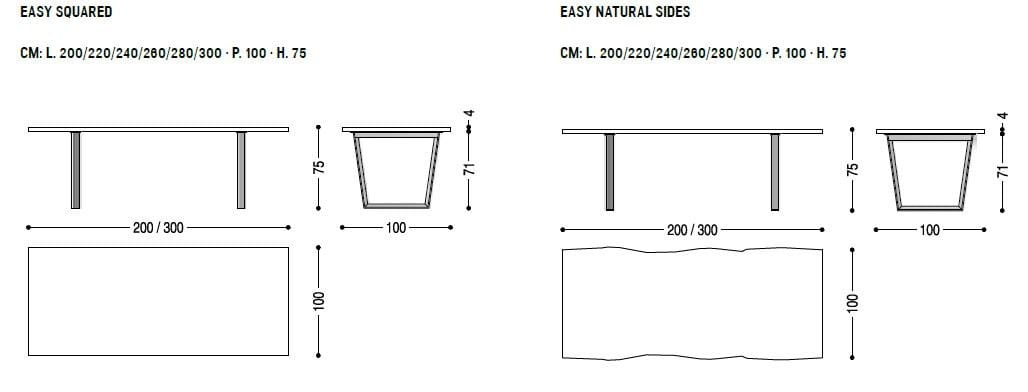 EASY | Tavolo By Riva 1920 design C.R.&S. RIVA1920